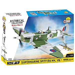 Cobi toys 342 Pcs 'Hc WWII /5725/ Supermarine Spitfire Mk.Vb