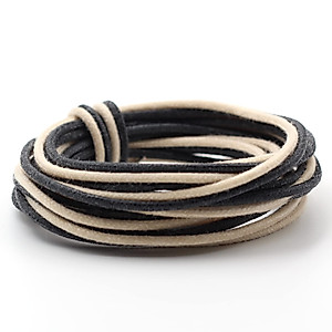 The Art Of Tone Guitar Wire, Hookup Wire, Gavitt Cloth Wire, 22awg Stranded Copper Wire, 6 feet of Each Color Black/White Pushback Wire for Electric Guitar and Other Instruments