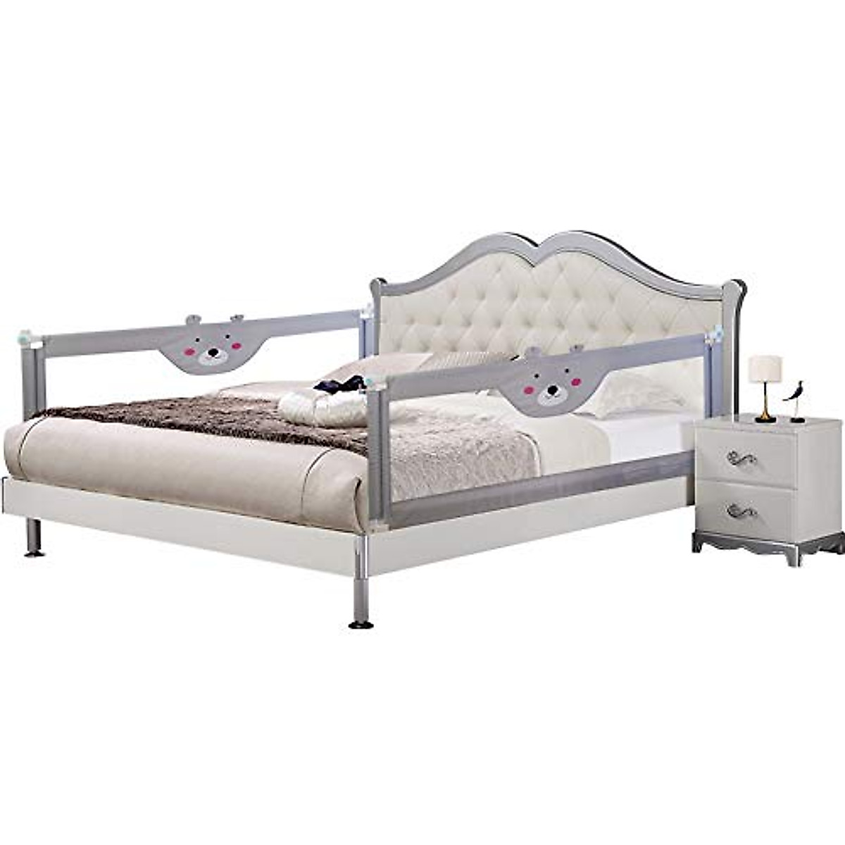 Bed Rail for Toddlers Extra Long Bed Rail for Queen King CL-King, Twin XL, Full XL Bed Mattress Guard Bed Railing Safety Guard Rail Bed Bumper Bed Fence Sleep Rails Extra Tall 78.7" one Side