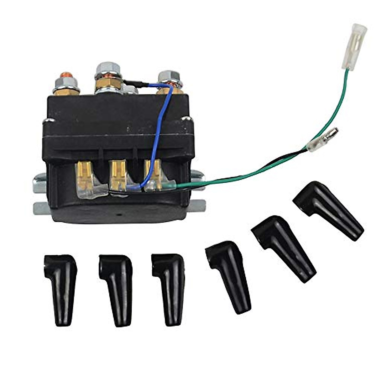 500A 12V Heavy Duty Waterproof Winch Solenoid Replacement for Trucks Winches up to 17,000lb