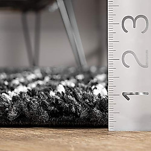 nuLOOM Sadie Moroccan Diamond Tassel Shag Area Rug, 3' x 5', Black