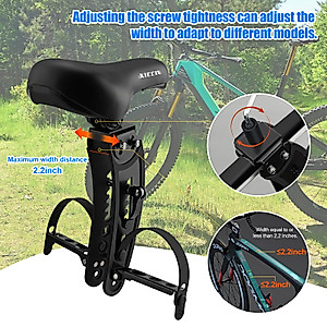 XIEEIX Kids Bike Seat Set,New MTB Child Seat, Front Mounted Bicycle Seats for Kids 2-5 Years (up to 48lbs) Compatible with All Adult Mountain Bikes