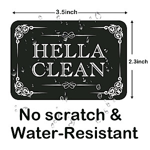 Dishwasher Magnet Clean Dirty Sign QMMD Hella Clean and Dirty Af Magnet Clean Dirty Magnet for Dishwasher