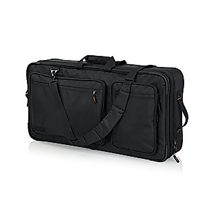 Gator Club Series DJ Backpack with Adjustable Interior and Bright Orange Lining Fits 27" Controllers (G-CLUB-CONTROL-27BP)