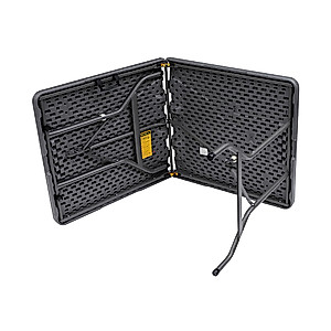 Iceberg IndestrucTable Too Bi-Fold Folding Table, Indoor/Outdoor, Commercial Grade, Charcoal, 60” W x 30” D x 29” H