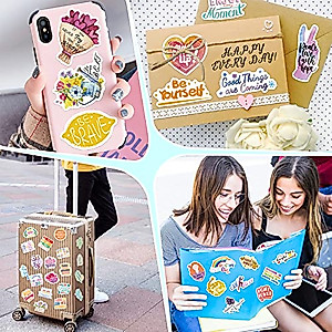 400Pcs Inspirational Words Stickers, Motivational Waterproof Vinyl Stickers for Kids Teens Adults Teachers, Positive Quote Stickers for Water Bottles Laptops Phone Journaling Scrapbooking