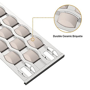 GLOWYE 16.5" Flame Tamers Ceramic Briquettes Replacement for Turbo 720-0057 CG3CKW CG4CKW CK4CKWN Elite CG3TDN CG5TDN XG3TCN XG4TDN 720-0057 Classic CG3TCN CG4TCN