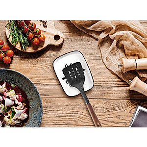 Ceramic Egg Beaters Rest Life Is What You Bake It. Durable Rest for Cooking Spoons, Heat-Resistant Spoon Rest for Baking Enthusiasts