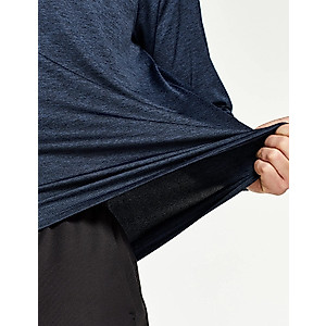 TSLA Men's 1/4 Zip Pullover Long Sleeve Shirt, Quick Dry Performance Running Top, Athletic Quarter Zip T-Shirt, 2pack 1/4 Zip Pullover Black/Slate Grey, Medium