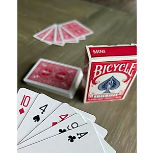Bicycle Mini Decks Playing Cards - Single Deck - (Color May Vary) - Smaller Than Traditional Deck
