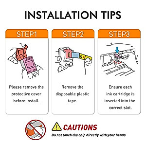 Akouta 67 XL Ink Cartridge Remanufactured Replacement for HP Ink Cartridge 67 XL Used in Envy Pro 6452 6455 6458 DeskJet 1255 2732 2752 2755 DeskJet Plus 4140 4152 Printer (2 Black 1 Tri-Color)