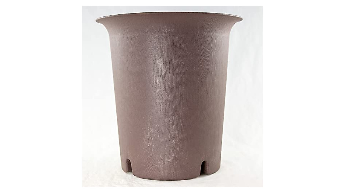 Calibonsai Round Cascade Bonsai Pot - 8" Tan Planter