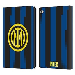 Head Case Designs Officially Licensed Inter Milan Home 2023/24 Crest Kit Leather Book Wallet Case Cover Compatible with Apple iPad Air 2 (2014)