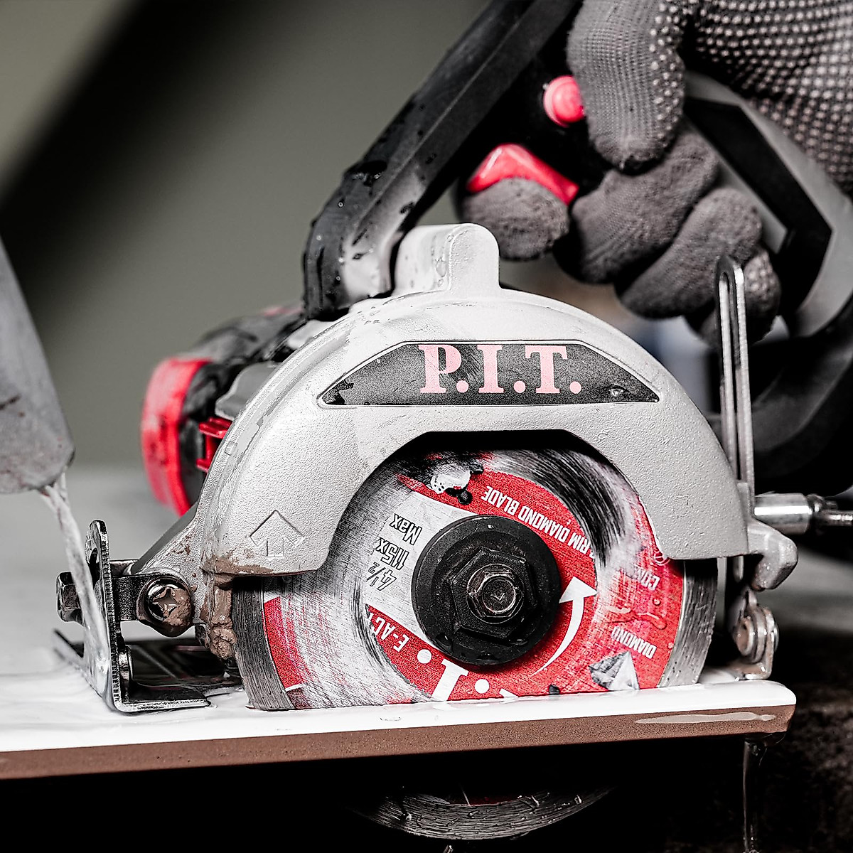 P.I.T. 4-1/2 inch Segmented Rim Diamond Blade,Dry Cutting Applications in Concrete, Paver, Masonry, Terrazzo, Stone,Granite - 7/8 Inch Arbor Angle Grinder Cut Off Wheel- Diamond -115 mm (3 Piece)