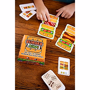 Blue Orange Games Burger ASAP! Card Game - Family or Kids Speed Matching Party Game for 2 to 5 Players. Recommended for Ages 7 & Up.