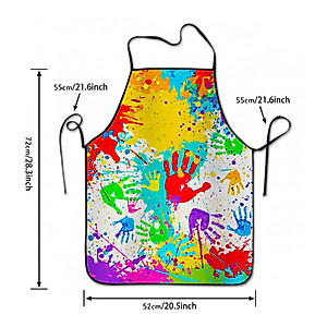 Kids Apron for Girls Boys, Waterproof Artist Aprons Toddler Bib for Painting Cooking Baking Grilling