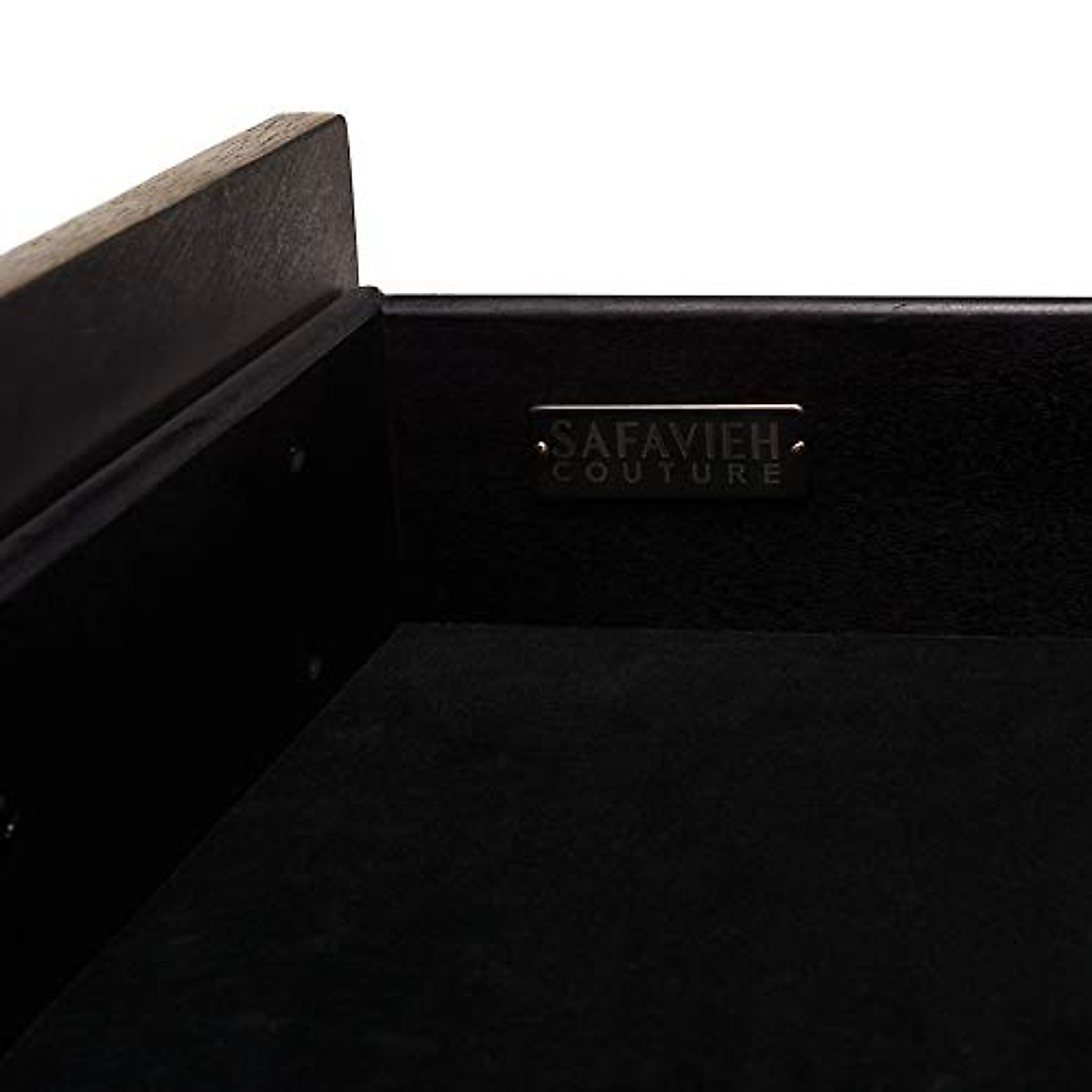 Safavieh Couture Collection Estelle Dark Walnut 6-Drawer Dresser, Ash Brown/Gunmetal