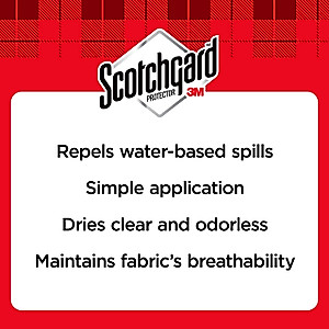 Scotchgard Fabric Water Shield, 20 Ounces (Two, 10 Ounce Cans), Repels Water, Ideal for Couches, Pillows, Furniture, Shoes and More, Long Lasting Protection