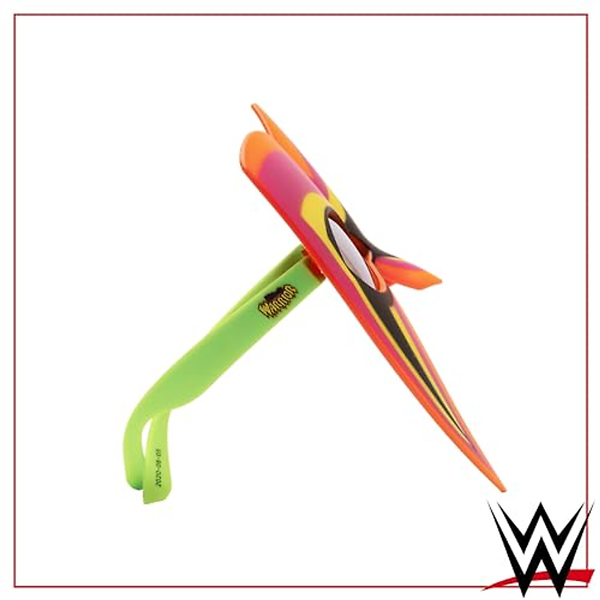 Sun-Staches Ultimate Warrior Sunglasses, WWE Costume Accessory, UV 400, One Size Fits Most