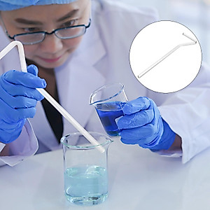 PartyKindom 4 Pcs L- Cell Culture Scraper, Glass Coating Rod Cell Spreaders, Reusable Cell Diffuser Tool for Laboratory Scientific Research Use, Diameter 6mm