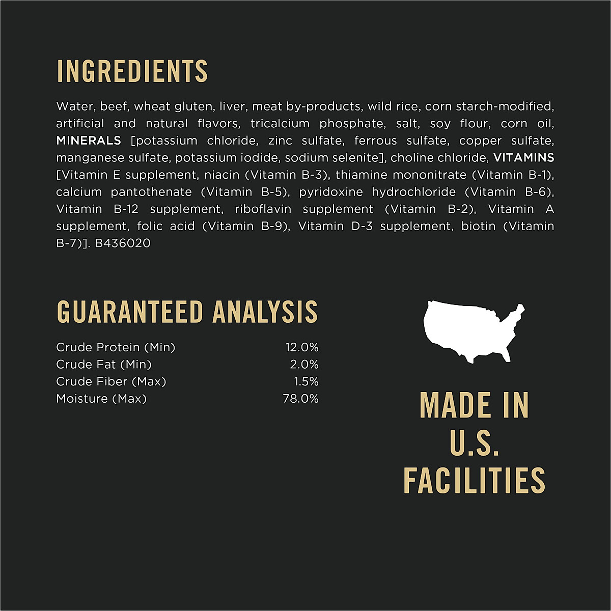 Purina Pro Plan High Protein Dog Food Wet, Braised Beef and Wild Rice Entree - (8) 10 Oz. Tubs