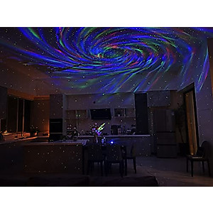 Galaxy Projector Star Lights Projector, NEWITEE Star Ceiling Night Light Projector with Bluetooth Speaker and Remote Control Barred Spiral Galaxy Projector for Bedroom Home Room