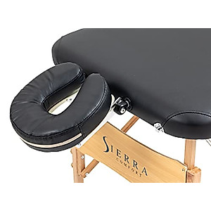 SierraComfort SC-524 Face Pillow, 12 x 12 x 3.25-Inch, Black