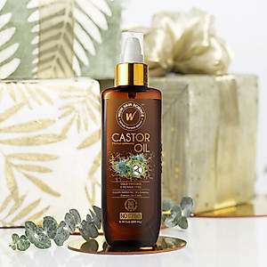 WOW Skin Science Castor Oil, Cold Pressed For Hair, Nails, Eyebrow, and Eyelash Growth For Women and Men