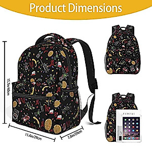 Funny Stranger School Backpack, Movie Backpack Travel Backpacks School Supplies for Boys Girls Teens Cosplay Fans Gift (Style 2),15.7in