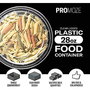 50-Pack meal prep Plastic Microwavable Food Containers Bowls for meal prepping with Lids (28 oz.) Black Reusable Storage Lunch Boxes -BPA-Free Food Grade -Freezer & Dishwasher Safe. - PREMIUM QUALITY