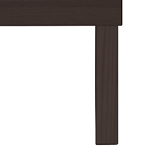 Naomi Home Lucia 14 Inch Solid Wood Platform Bed Full Bed Frame, Pine Wood Full Platform Bed Frame, No Squeak Bed Frame, Bed Frame Full Size, No Box Spring Needed, Sturdy Bed Frame - Espresso