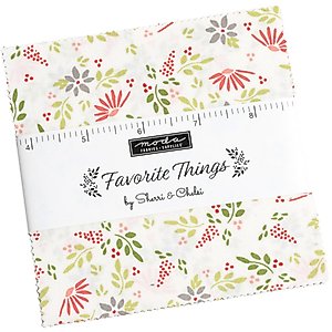 Favorite Things Charm Pack by Sherri & Chelsi; 42-5" Precut Fabric Quilt Squares