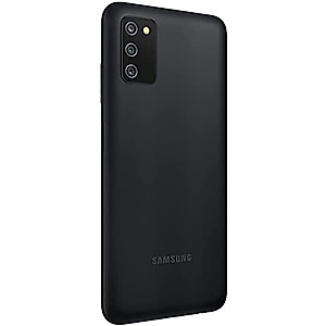 Sam sung Samsung Galaxy A03S 4G LTE (NOT 5G) (32GB+3GB) 6.5'' HD+ Triple Camera 5000mAh Battery, Dual Sim GSM Global Volte VERIZON/Boost) International Model + (Fast Car Charger Bundle) (Black)