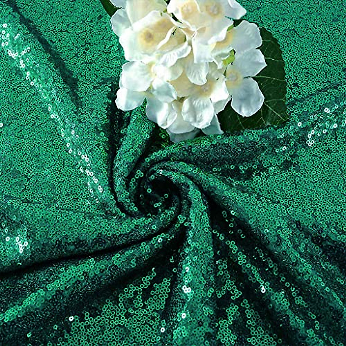 Sequin Fabric by The Yard Sparkly Fabric Green Fabric for Sewing Sequence Material Fabric Little Mermaid Fabric Sequin Fabric Quilting Fabric Flip Sequin Fabric for Wedding Dress