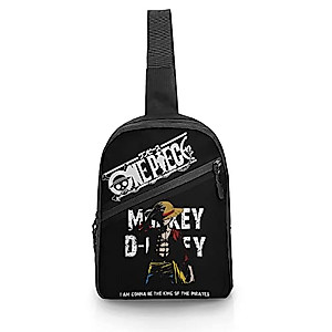 VARURA Anime Small Crossbody Sling Backpack Shoulder Bag For Women Men Boys Girls Chest Bag Travel Hiking Gifts