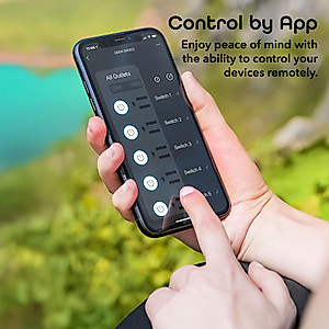 Geeni Surge 6-Outlet Smart Extension Cord, Surge Protector and Cord Extender, Works with Alexa, Google Assistant, Requires 2.4 GHz WiFi, 3 Feet