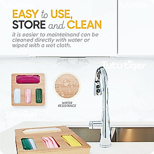 Ziplock Bag Storage Organizer and New plastic Dispenser Food Storage Baggie Holder Compatible with Most Brands Gallon, Quart, Sandwich, Candy and Snack Bags for Kitchen Drawer or Wall Mount