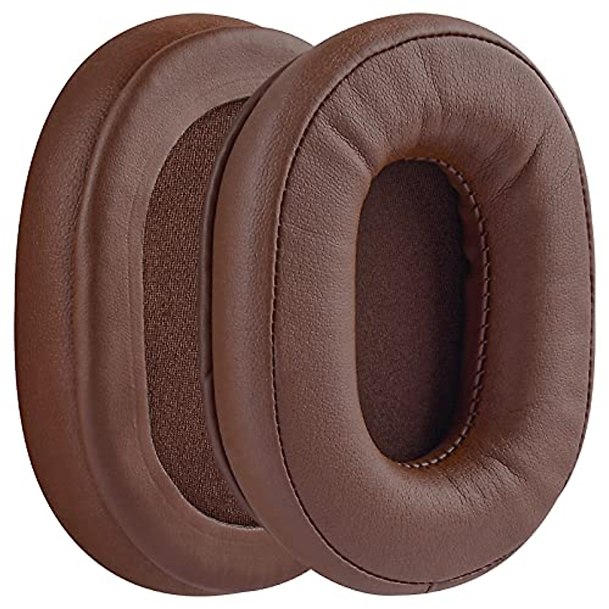 Geekria QuickFit Replacement Ear Pads for Sony MDR-7506, MDR-V6, MDR-CD900ST Headphones Ear Cushions, Headset Earpads, Ear Cups Cover Repair Parts (Brown)