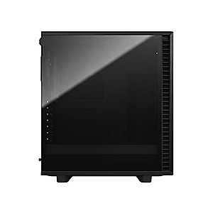 Fractal Design Define 7 Compact Black Brushed Aluminum/Steel ATX Compact Silent Dark Tinted Tempered Glass Window Mid Tower Computer Case
