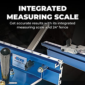 Kreg KMS7102 Table Saw Precision Miter Gauge System - Factory Calibrated - With Miter Gauge Fence & Bar - Miter Gauge for Table Saw