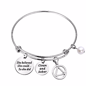 BLEOUK Alcoholics Anonymous Recovery Gift AA Gift Forever Grateful I’m Not Dead Addiction Recovery Gift Sobriety Gifts Celebrate Sobriety Birthday Anniversary