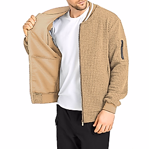 SAVKOOV Mens Lightweight Jacket Casual Bomber Jacket Varsity Coat