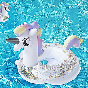 CICITOYWO Toddler Pool Floats, Kids Inflatable Float Raft with Handle, Water Swim Beach Floaties Toys Party Supplies, Baby Swimming Ring for 2-8 Years Old Kid