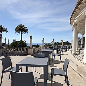 Compamia Maya Patio Dining Chair in Dark Gray (Set of 2)