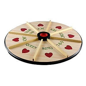 Sterling Games 15.5" Michigan Rummy Wooden Extra Large Game Board Reversible Double Sided Board