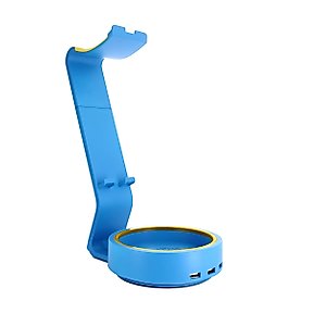 Exquisite Gaming Cable Guys Powerstand SP2: RED - Light Up Three Port Charging Station & Headphone Cradle for Cable Guys, The Original Mobile Phone & Gaming Controller Holder