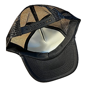 Show Me Them Feet Snapback Trucker Hat for Men or Women, Vintage Fit with Funny Novelty Graphic, Foot Fetish Mesh Cap Black