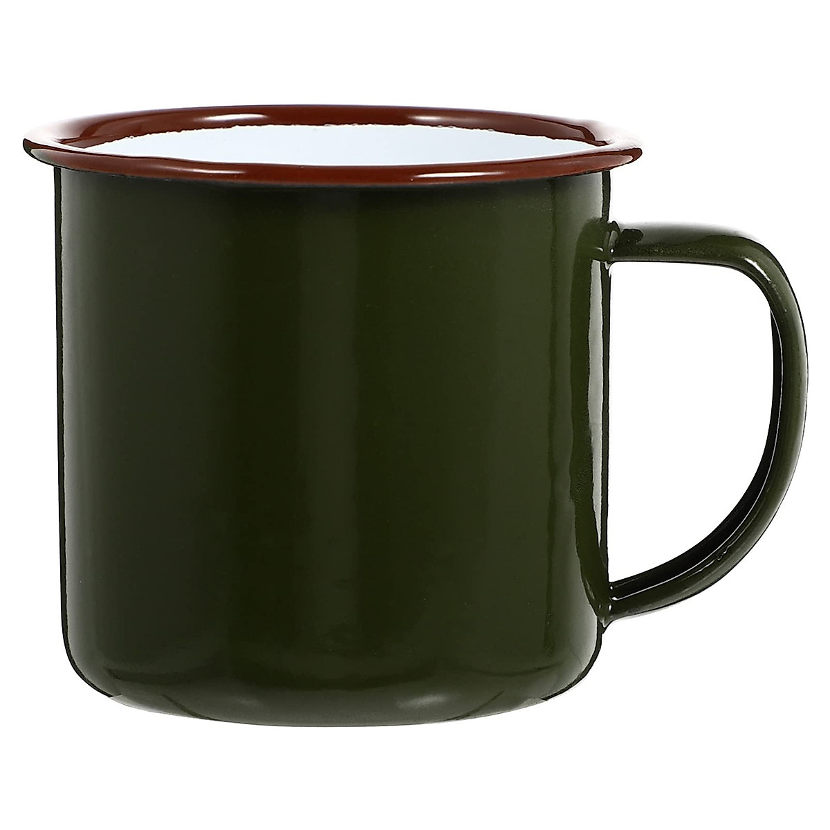 Hemoton Hiking Backpack Enamel Mug Cup Enamel Mug Vintage Iron Water Cup Small Tass Hot Pot Coffee Tin Mug Metal Camping Cup for Tea Beverage Whiskey Wine (Green) Hot Cocoa Mug Camping Gear