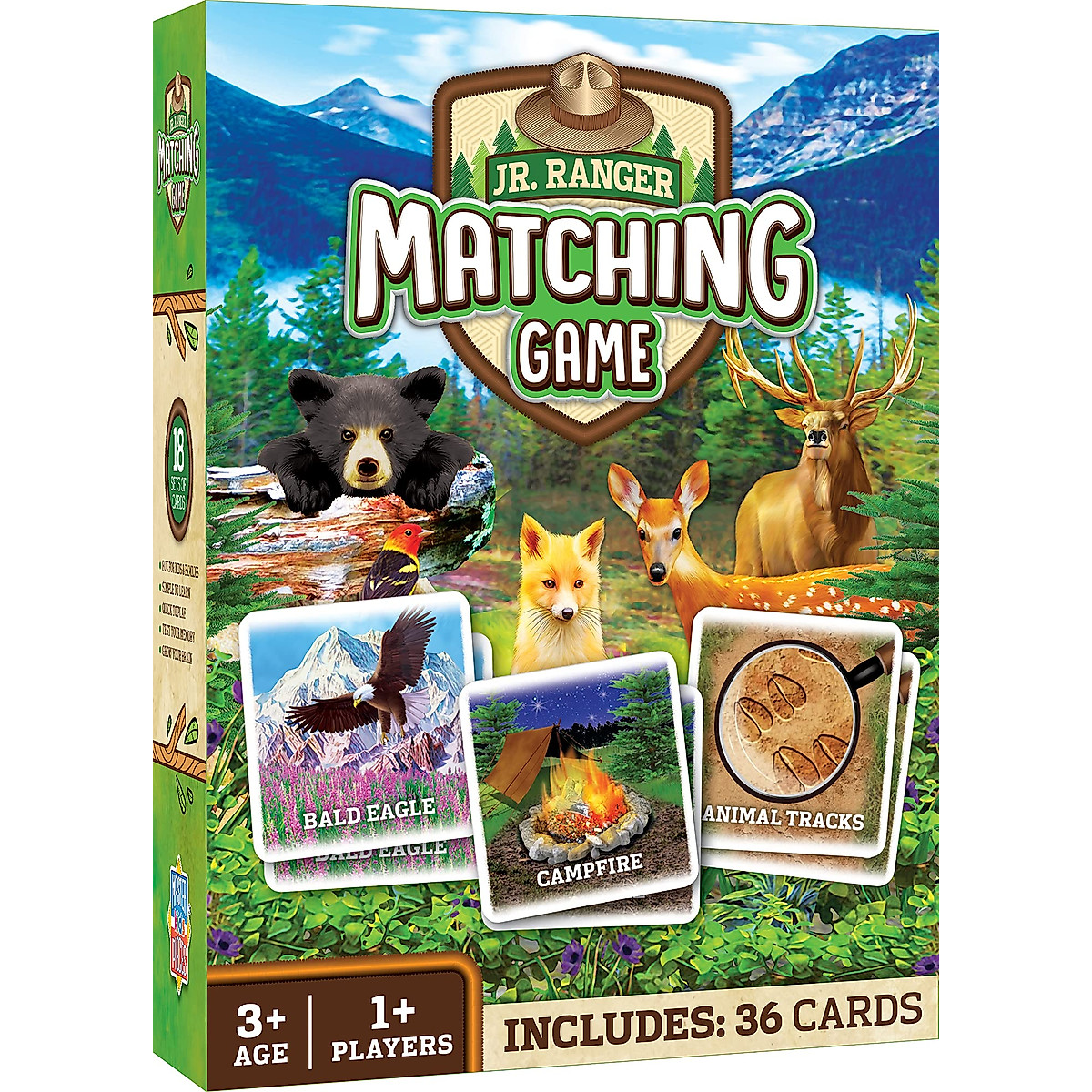 MasterPieces Kids Games - Jr Ranger Matching Game - Game for Kids and Family - Laugh and Learn