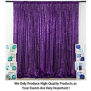 Sequin Backdrop Curtain 5FTx7FT Purple Sequin Photo Booth Backdrop Window Curtain DIY Wedding Backdrop Purple Shimmer Backdrop Baby Shower Backdrop Grad Party Birthday